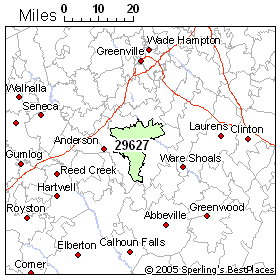 Rankings in Zip 29627 (Belton, SC)