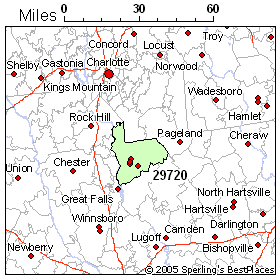 Zip 29720 (Lancaster, SC) Rankings