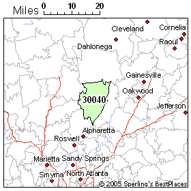 Zip 30040 (Cumming, GA) Rankings
