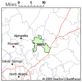 Zip 30097 (Johns Creek, GA) Rankings