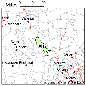 Zip 30121 (Cartersville, GA) Rankings