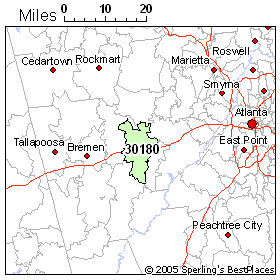 Zip 30180 (Villa Rica, GA) Rankings