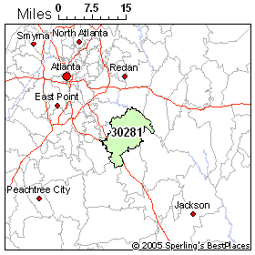 Zip 30281 (Stockbridge, GA) Rankings
