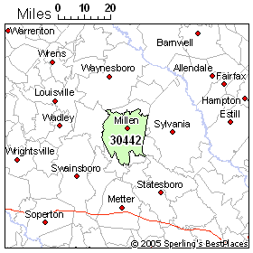 Best Place to Live in Millen (zip 30442), Georgia