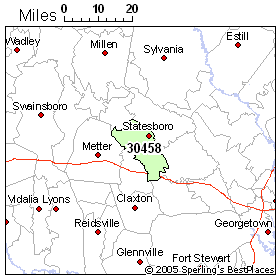 Zip 30458 (Statesboro, GA) Rankings