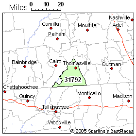 Zip 31792 (Thomasville, GA) Rankings