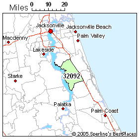 Saint Augustine Florida Zip Code Map - United States Map