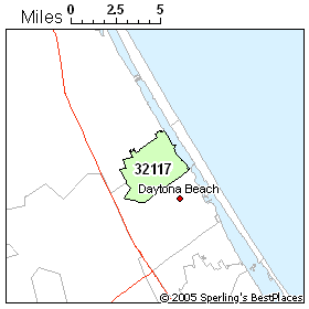 Daytona Beach Zip Code Map - United States Map