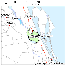 Cocoa Fl Zip Code Map - United States Map