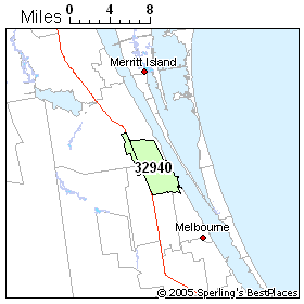 Melbourne Fl Zip Code Map - Map