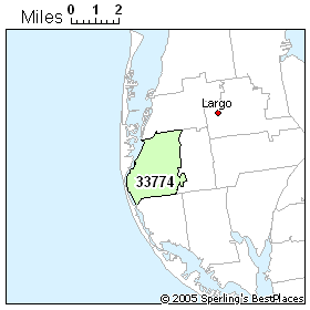 Largo Florida Zip Code Map - Map