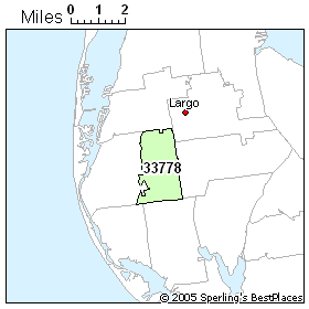 Largo Florida Zip Code Map - Map