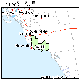 Zip Codes Naples Florida Map