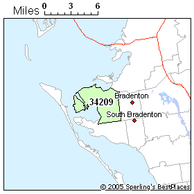 Bradenton Florida Zip Code Map - Map