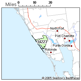 Englewood Florida Zip Code Map - Map