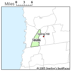 Spring Hill Florida Zip Code Map