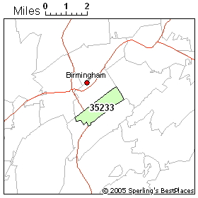 Birmingham Alabama Zip Code Map - Map