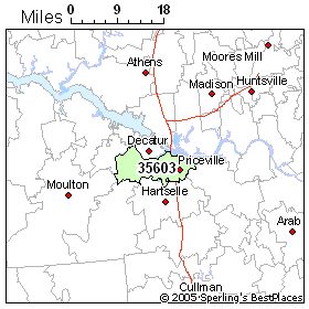 Decatur Al Zip Code Map - Map