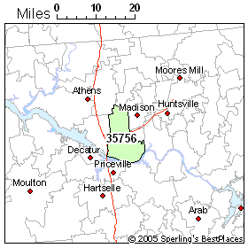 Madison Al Zip Code Map - Map