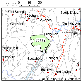 Best Place to Live in Stevenson (zip 35772), Alabama