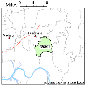 Huntsville Zip Code Map