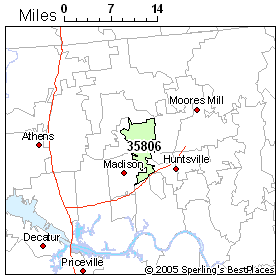 Huntsville Al Zip Code Map