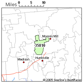 Huntsville Alabama Zip Code Map