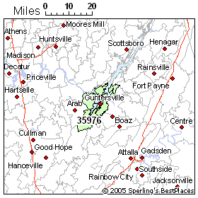 Zip 35976 (Guntersville, AL) Rankings