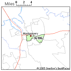 Montgomery Al Zip Code Map - Map