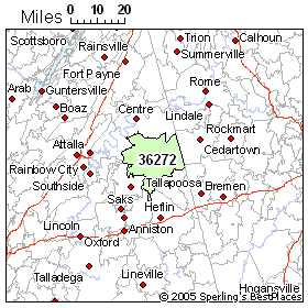 Zip 36272 (Piedmont, AL) Rankings