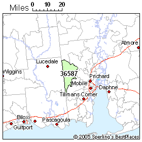 Zip 36587 (Wilmer, AL) Rankings