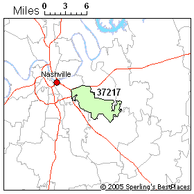 Nashville Zip Codes Map - United States Map