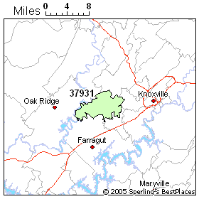 Zip Code Map Knoxville 37922
