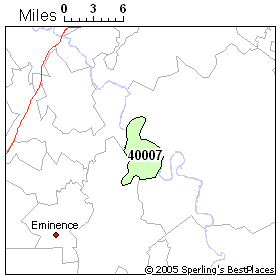 Rankings in Zip 40007 (Bethlehem, KY)