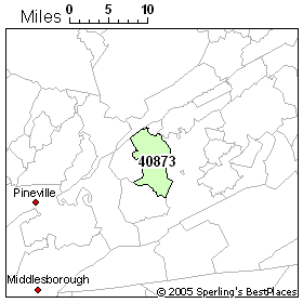 Zip 40873 (Wallins Creek, KY) Rankings