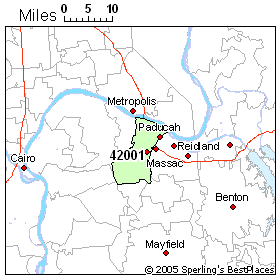 Zip 42001 (Paducah, KY) Rankings