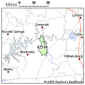 Zip 42518 (Bronston, KY) Rankings