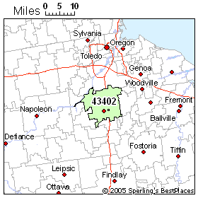 Bowling Green Zip Code Map - Map