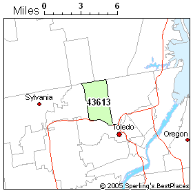 Toledo Ohio Zip Code Map