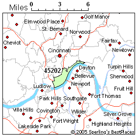 Zip 45202 (Cincinnati, OH) Rankings