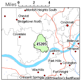 Zip 45205 (Cincinnati, OH) Rankings