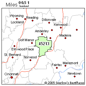 Greater Cincinnati Zip Code Map - Bank2home.com