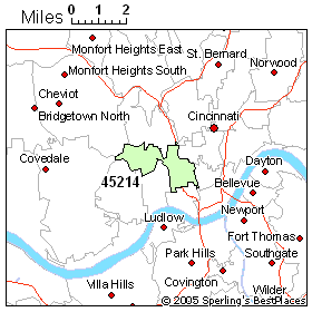 Best Place to Live in Cincinnati (zip 45214), Ohio