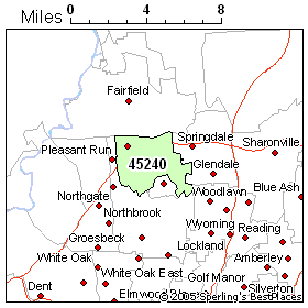 Zip Code Map Cincinnati Area - United States Map