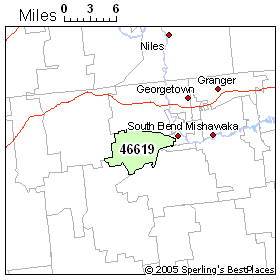 South Bend Indiana Zip Code Map - Map
