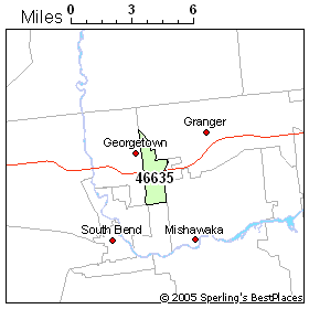 South Bend Indiana Zip Code Map - Map