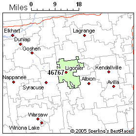 Zip 46767 (Ligonier, IN) Rankings