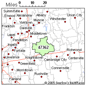 Zip 47362 (New Castle, IN) Rankings