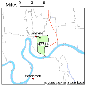 Zip Code Map Evansville In - Map