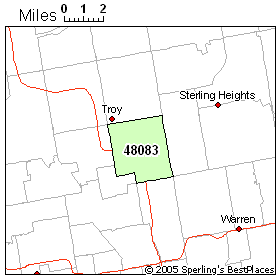 Troy Mi Zip Code Map - Map